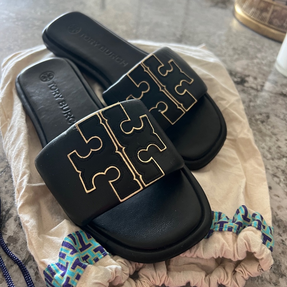 Tory Burch - Double T Sport Slide - Gem